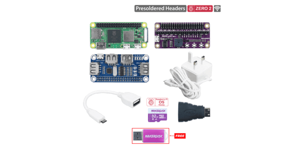 Raspberry Pi Zero 2 WH Kits