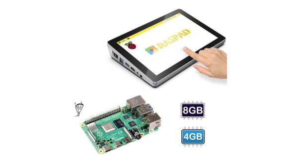RasPad3 Portable Tablet for Raspberry Pi 4 Model B and Kits