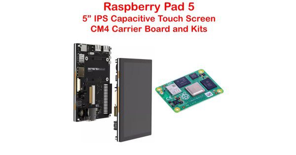 Raspberry Pad 5 - 5-inch IPS Capacitive Touch Screen for CM4 and Kits