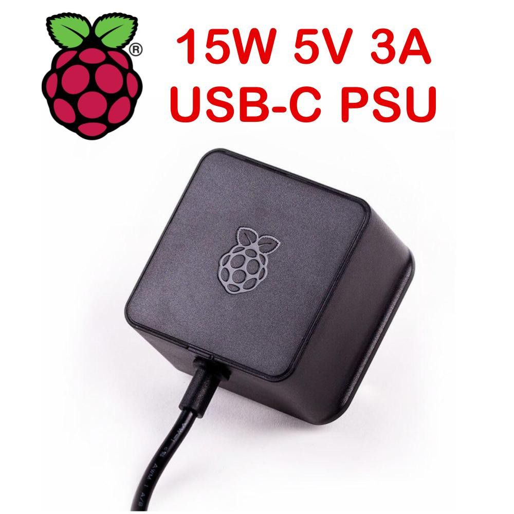 Raspberry Pi 15W (5V/3A) USB-C PSU