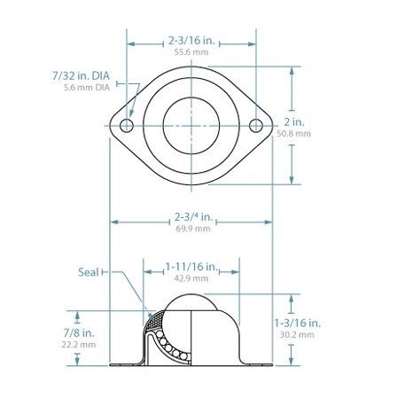 Metal Ball Castor (43mm)