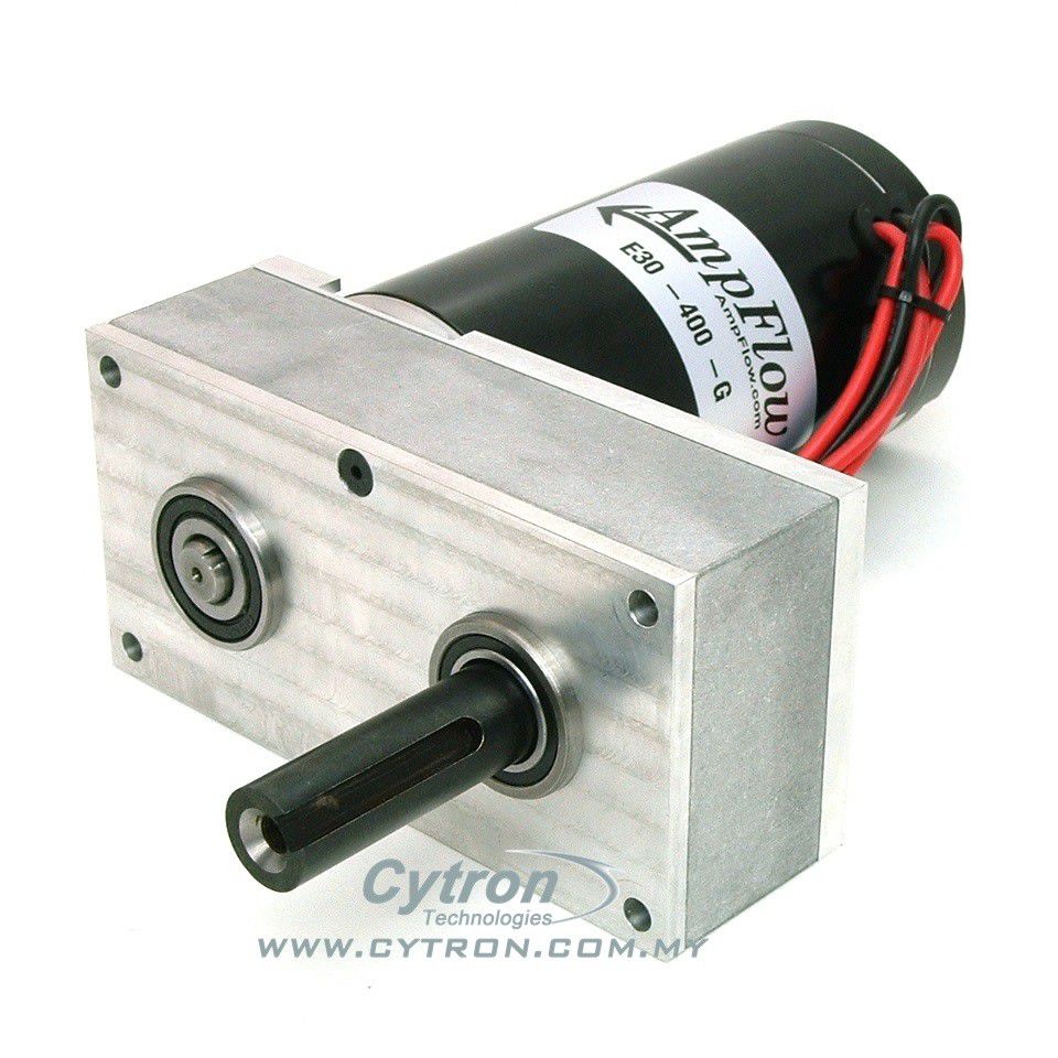 24V 680RPM 887kgfcm AmpFlow DC Motor with Speed Reducer