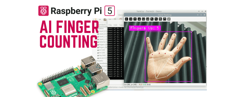 AI-powered finger counting using Raspberry Pi.