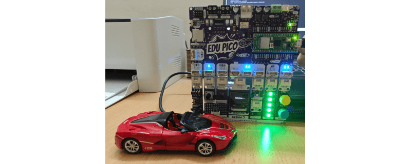 Car Speed Detection Simulation System Using Edu Pico 5810