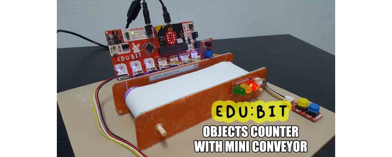 Edu Bit Objects Counter With Mini Conveyor