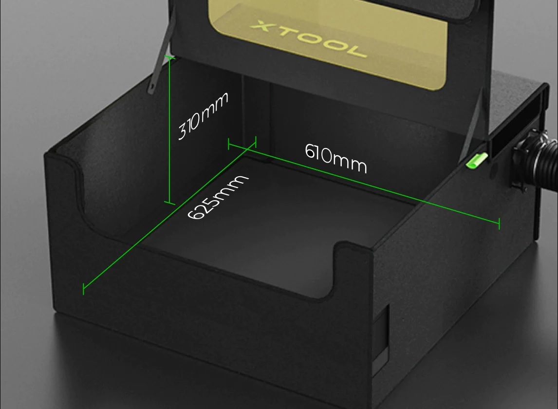 xTool Enclosure: Foldable and Smoke-proof cover for D1 Pro