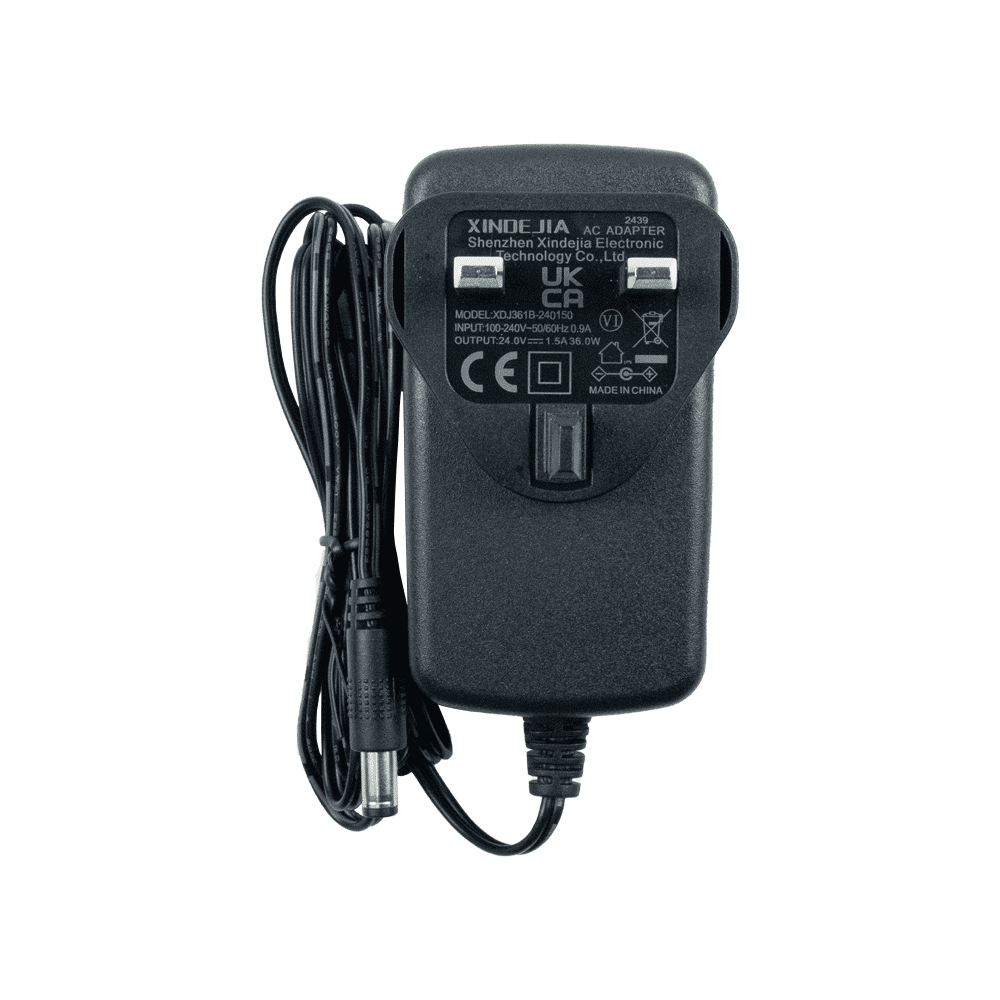 Industrial Grade 24V 1.5A PSU (5.5 x 2.1) DC Jack - UK Plug