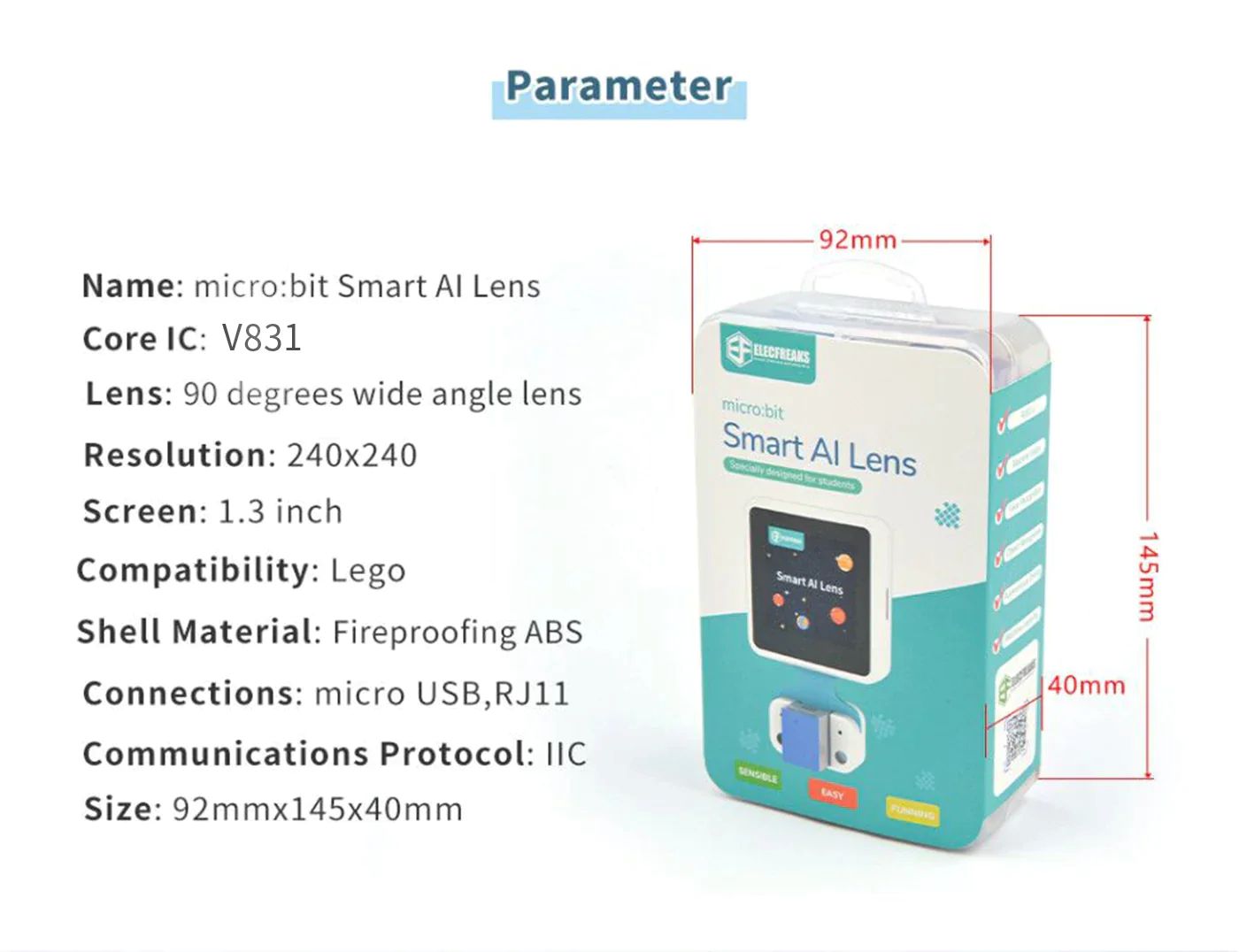 micro:bit AI Smart Lens Kit