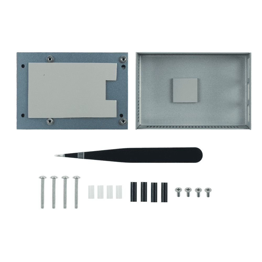 Metal Case for Raspberry Pi 5 (compatible with M.2 HAT+)