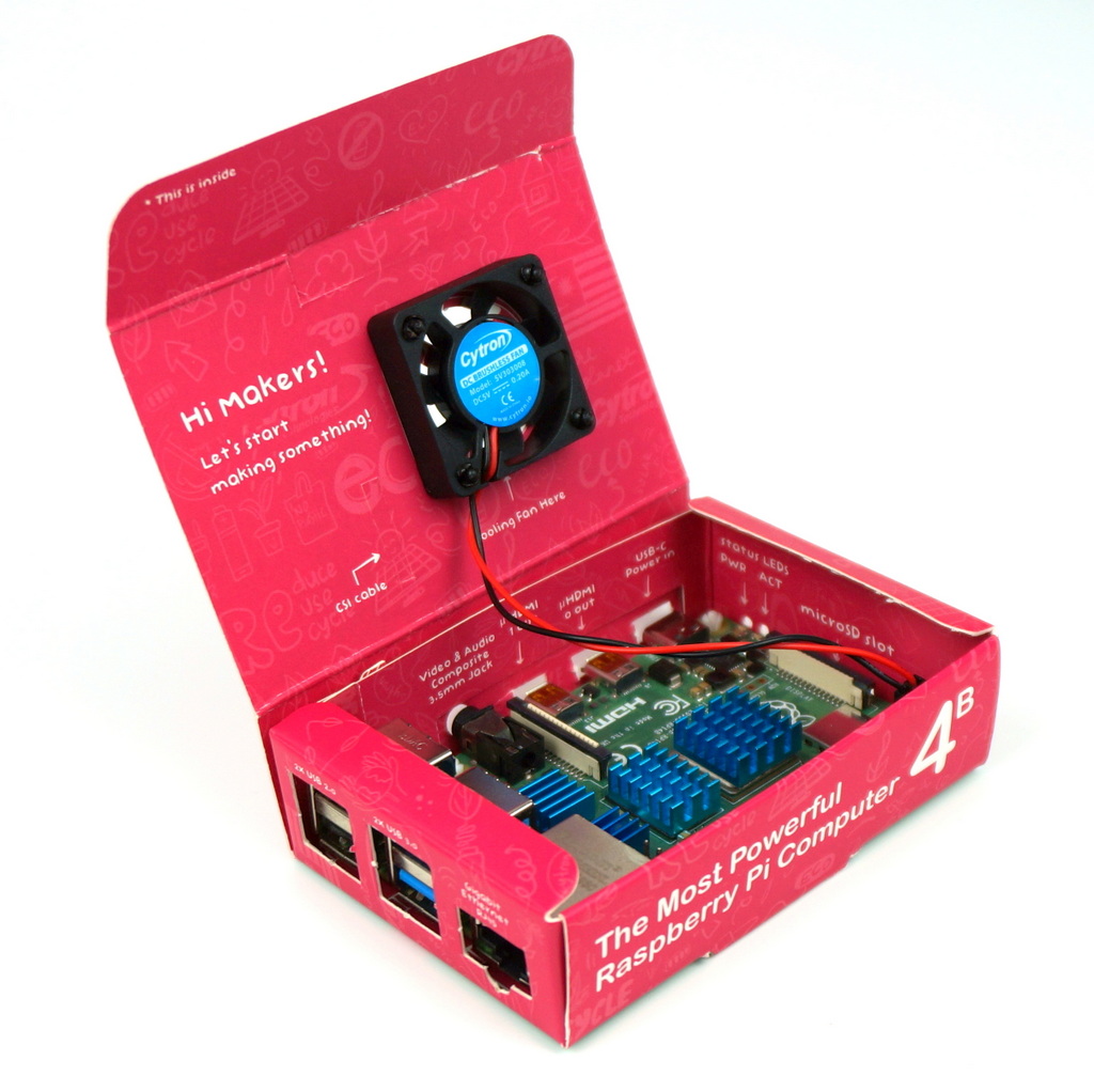 Environmentally Friendly Maker Box with Cooling Fan and Kits