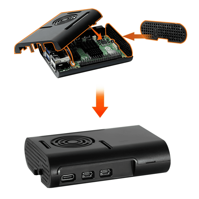 ABS Case for Raspberry Pi 5