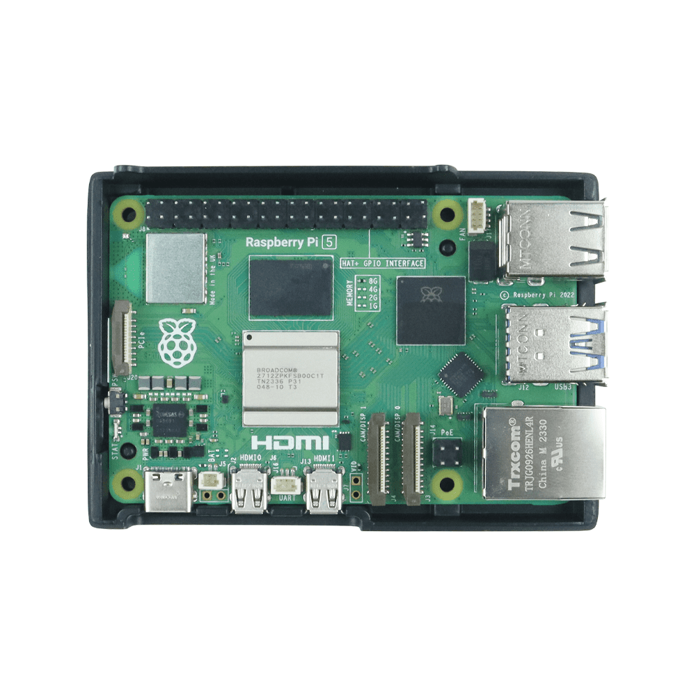 Fully Enclosed Aluminum Fanless Case for Raspberry Pi 5