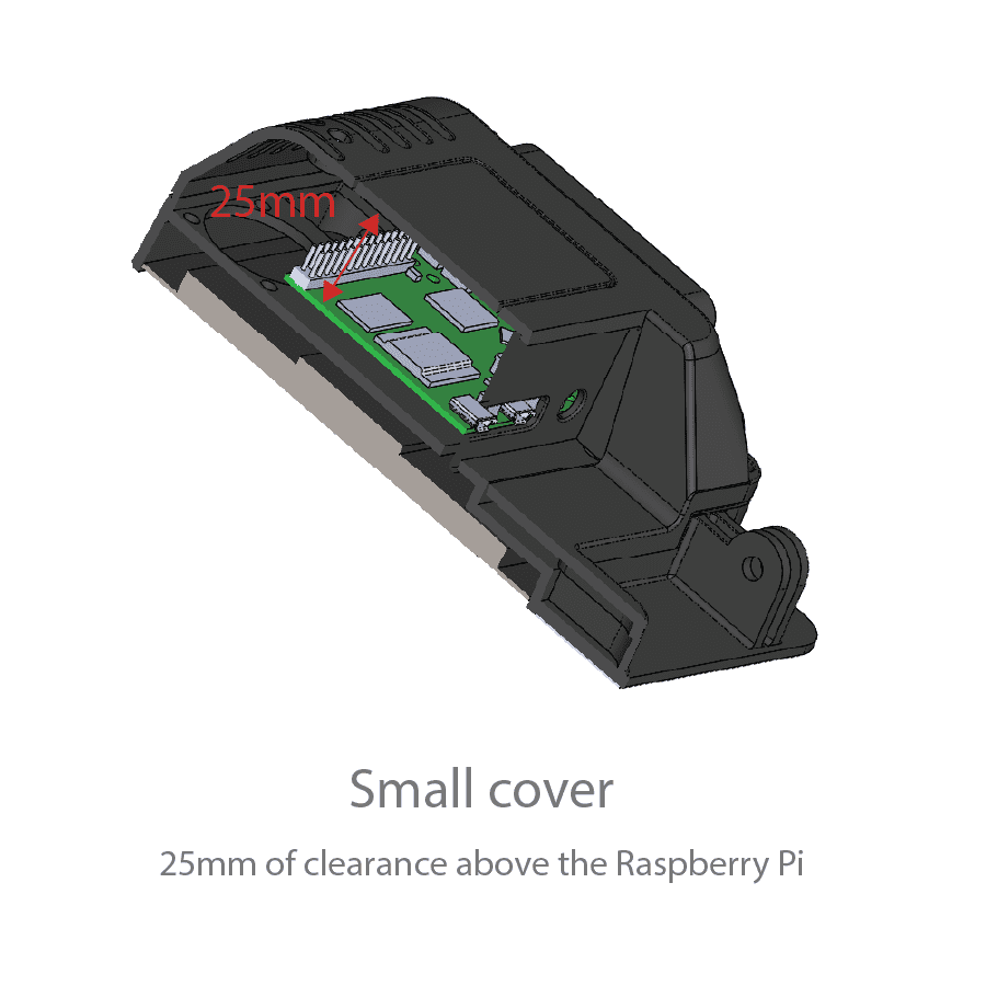 SmartiPi Touch Pro 3 Black Case for RPi Touch Screen Display 2