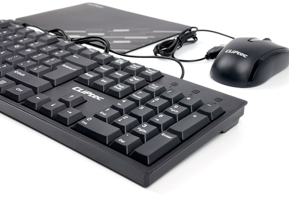 Cliptec USB Wired Keyboard and Mouse Combo