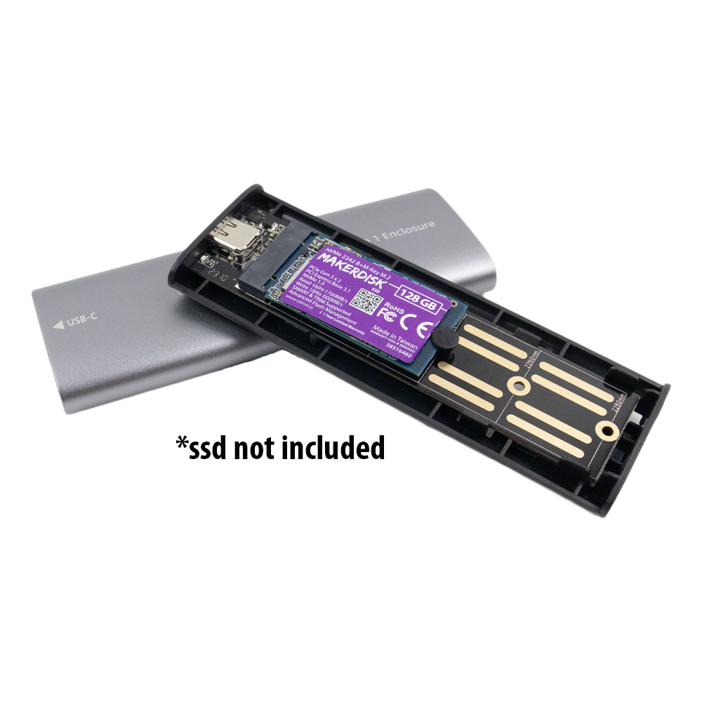 USB 3.1 to M.2 Dual Protocol (NVMe/NGFF) B+M Key with USB-C Cable
