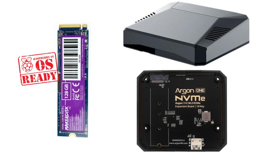 Argon One M.2 NVMe Base with M.2 NVMe SSD Kits