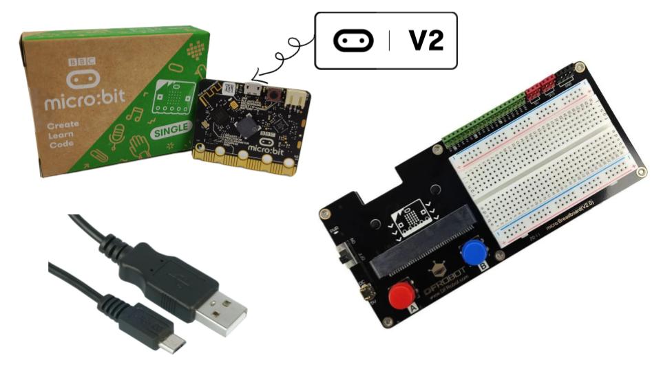 micro:breadboard - micro:bit Breakout with Breadboard