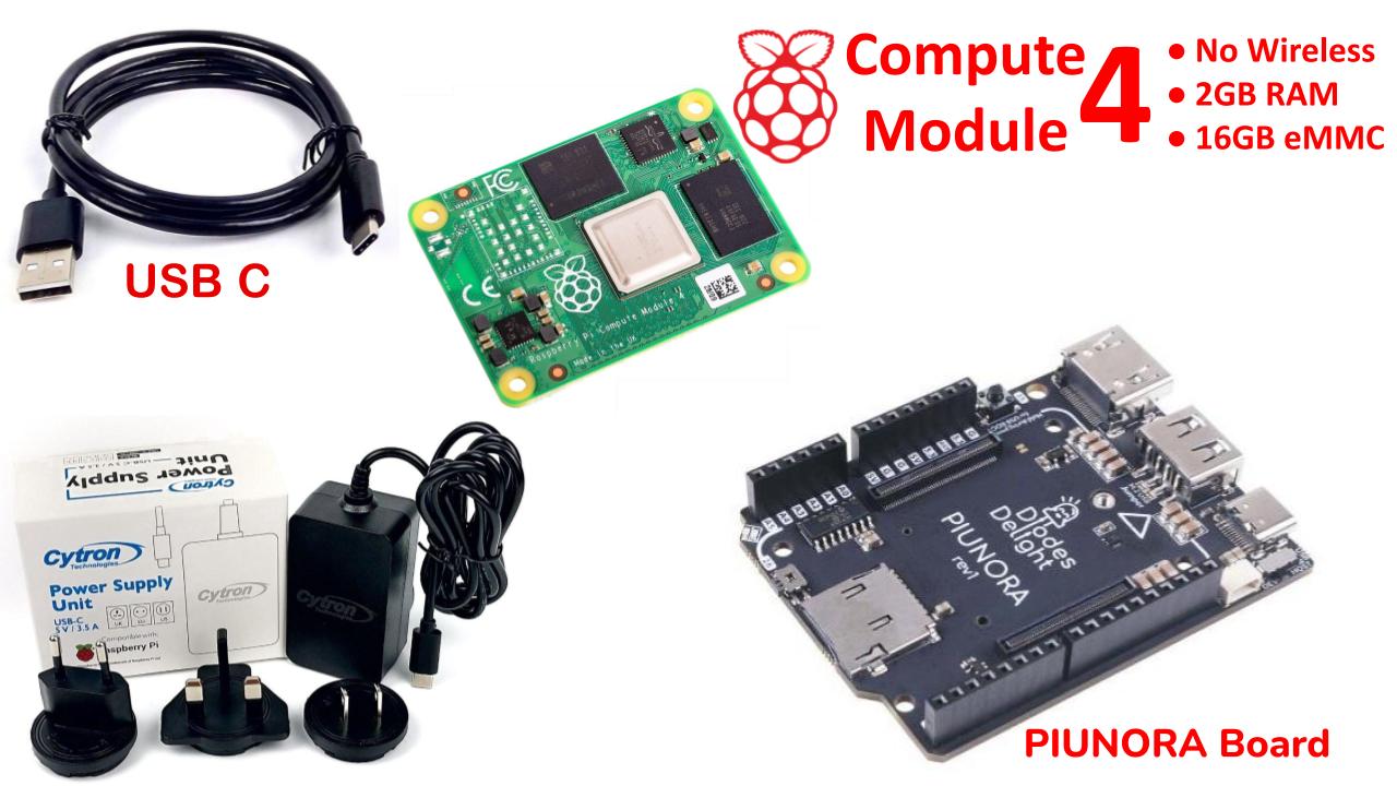 Piunora Raspberry Pi CM4 Carrier Board and Kits