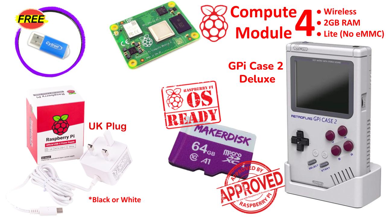 RetroFlag GPi Case 2 Deluxe for Raspberry Pi CM4 and Kits