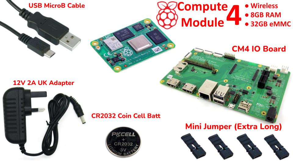 RPi CM4 Wireless 8G RAM 32G eMMC with Official IO Board Kit