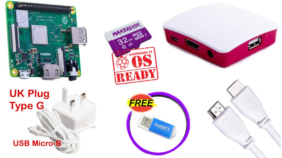 Raspberry Pi 3 Model A+ and Kits