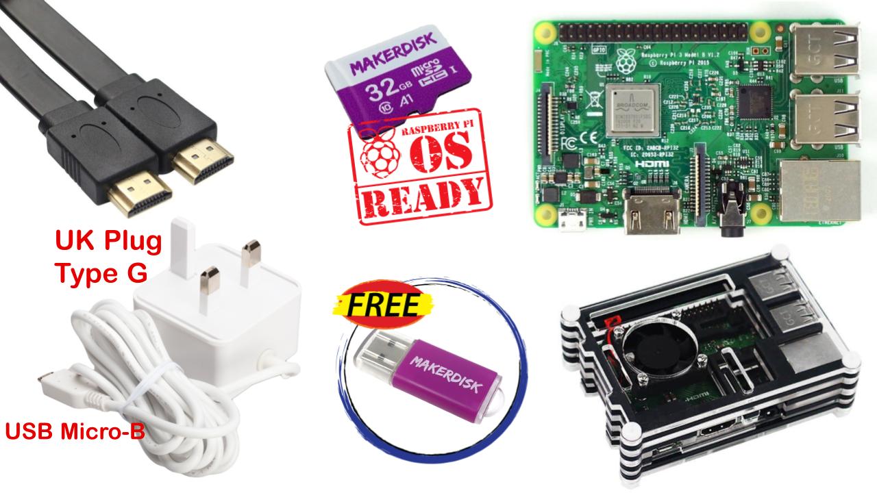 Raspberry Pi 3 Model B and Kits