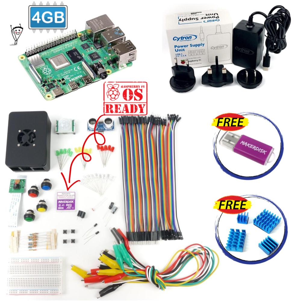 Raspberry Pi 4 Model B Beginner Kit
