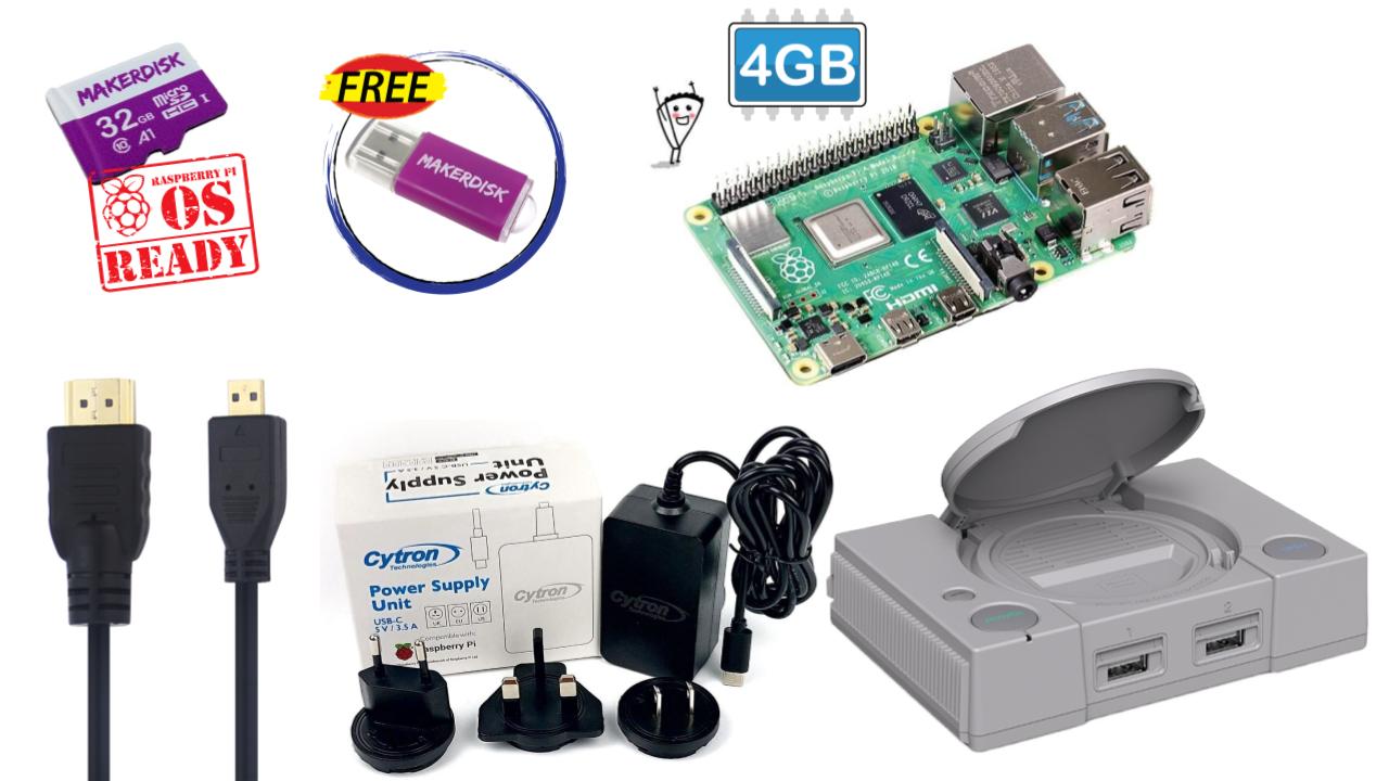 Raspberry Pi 4 Model B with RetroFlag PiStation Case Bundles