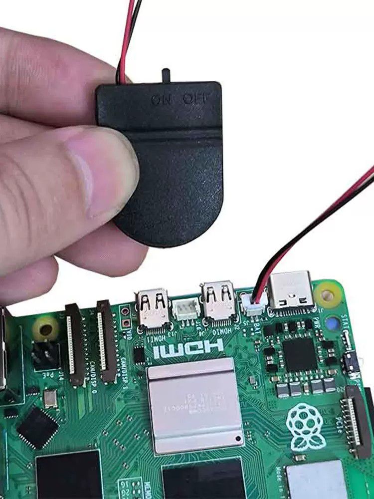 CR2032 Coin Battery Holder for Raspberry Pi 5