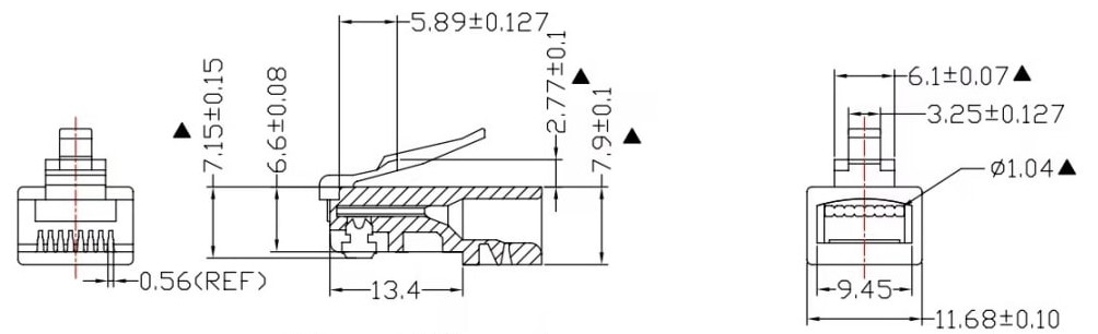 RJ45 Network Connector (Male)