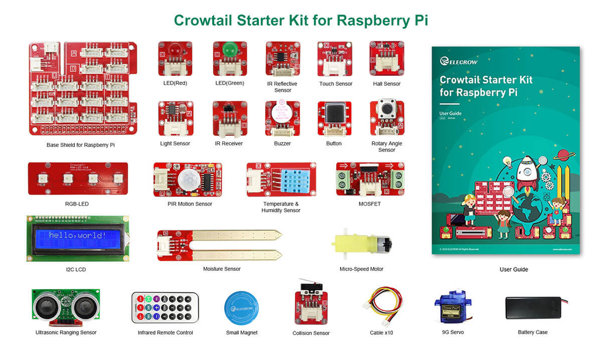 CrowPi L Basic - Real Raspberry Pi Laptop Kits CrowPi L Basic - Real Raspberry Pi Laptop Kits