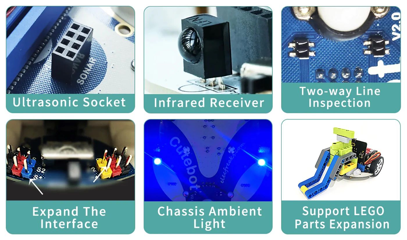 micro:bit Smart Cutebot (without micro:bit)