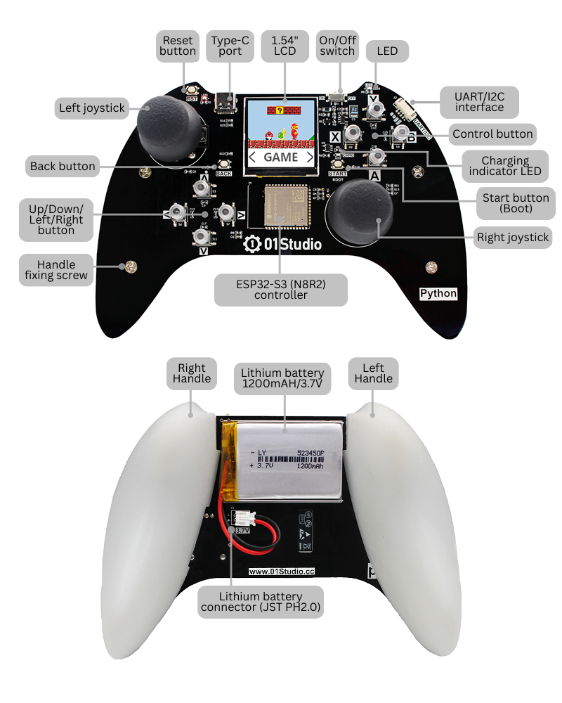 pyDrone - Programmable ESP32 Drone with Controller