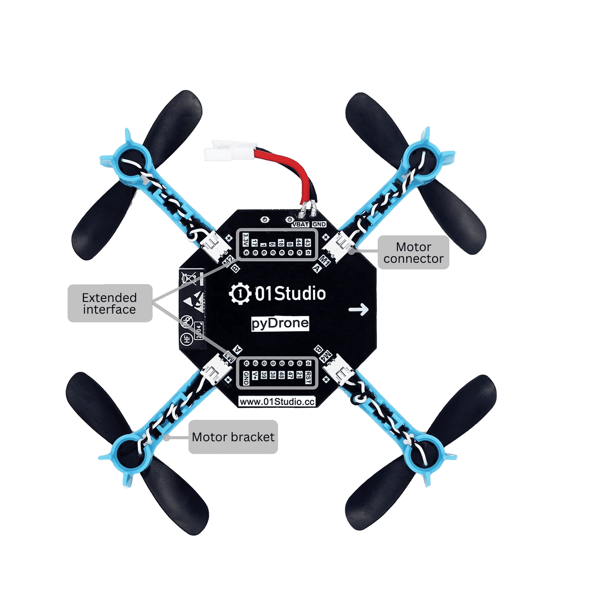 pyDrone - Programmable ESP32 Drone with Controller