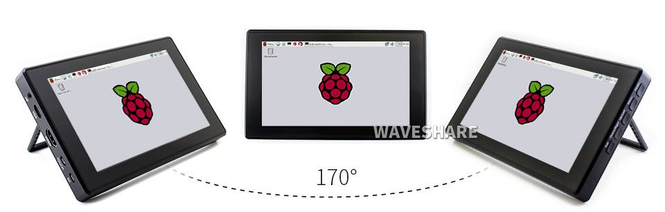 จอ 7-Inch Capacitive Touch Screen 1024x600 IPS LCD พร้อมเคส