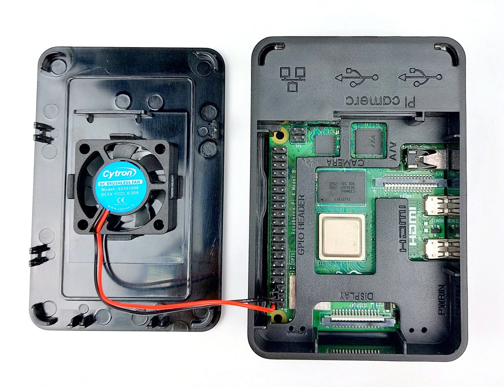 3V-5V 0.2A Cooling Fan for RPi with Screws