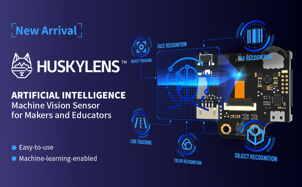 Gravity HuskyLens - AI Machine Vision Camera with Silicone Case