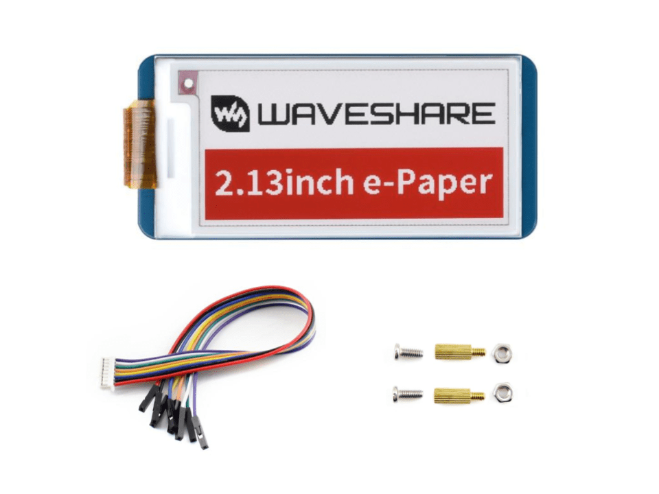 213 Inch Spi E Ink Display Hat For Raspberry Pi Three Color