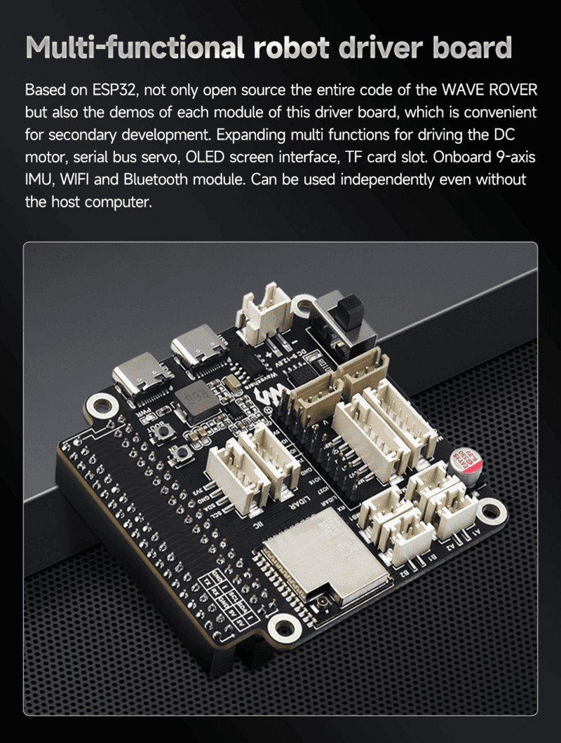 Wave Rover for Jetson Orin Nano / Raspberry Pi
