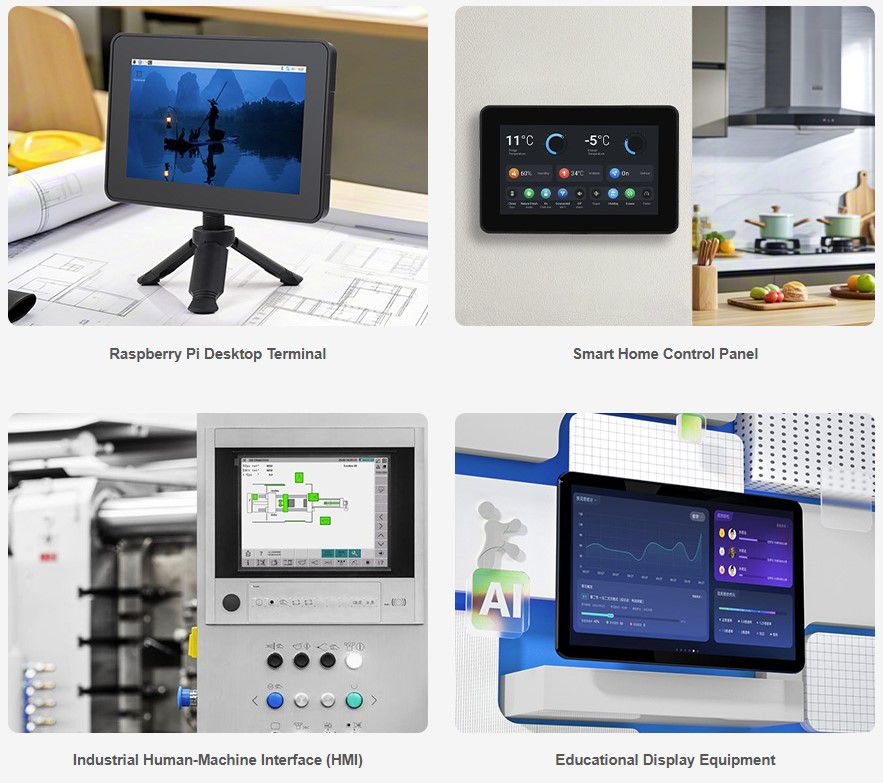 Case For Raspberry Pi 7-Inch Touch Display 2 Supports Pi 5