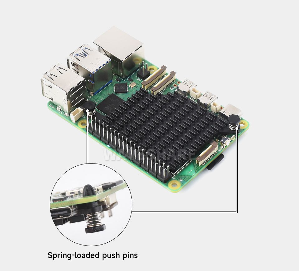Big Heatsink For Raspberry Pi 5 - Black Big Heatsink For Raspberry Pi 5 - Black