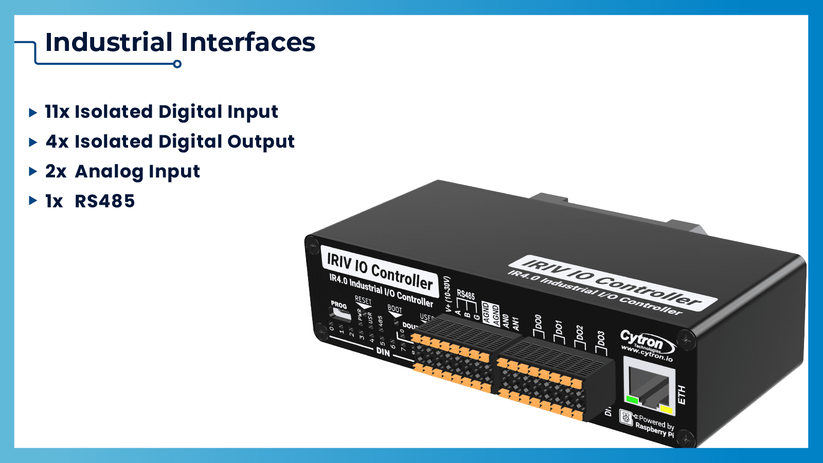 IRIV IO Controller - IR4.0 Industrial I/O Controller