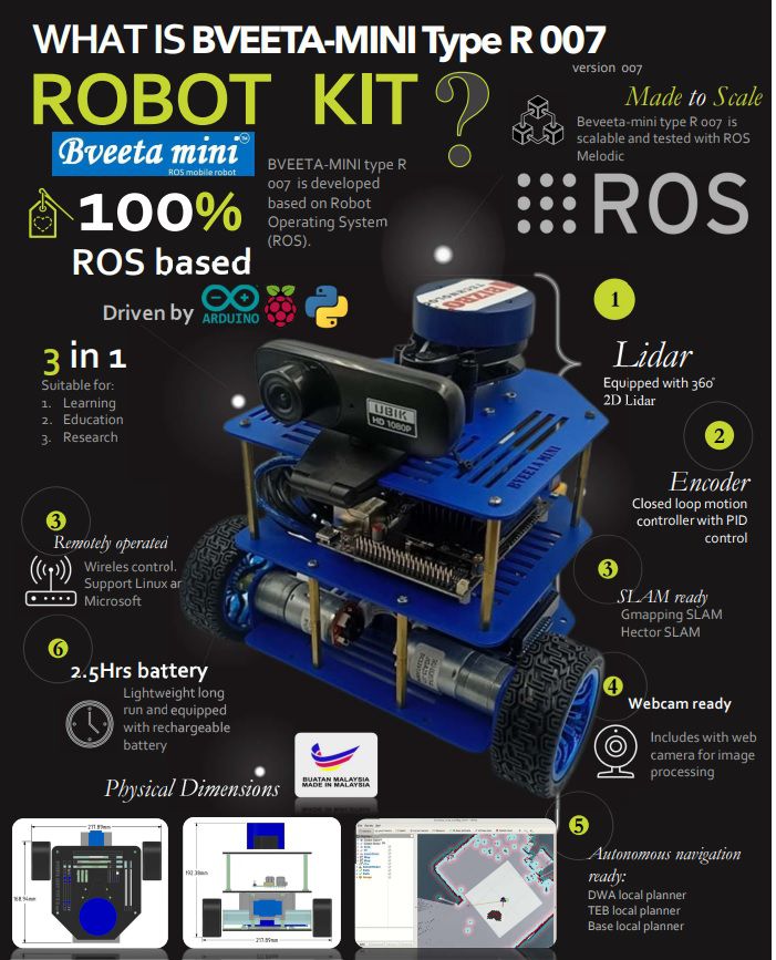 Bveeta Mini - ROS Mobile Robot