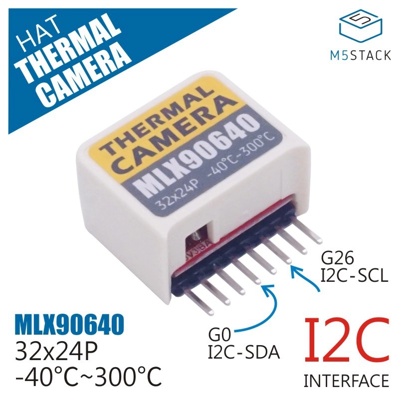 M5StickC Thermal Camera MLX90640 HAT