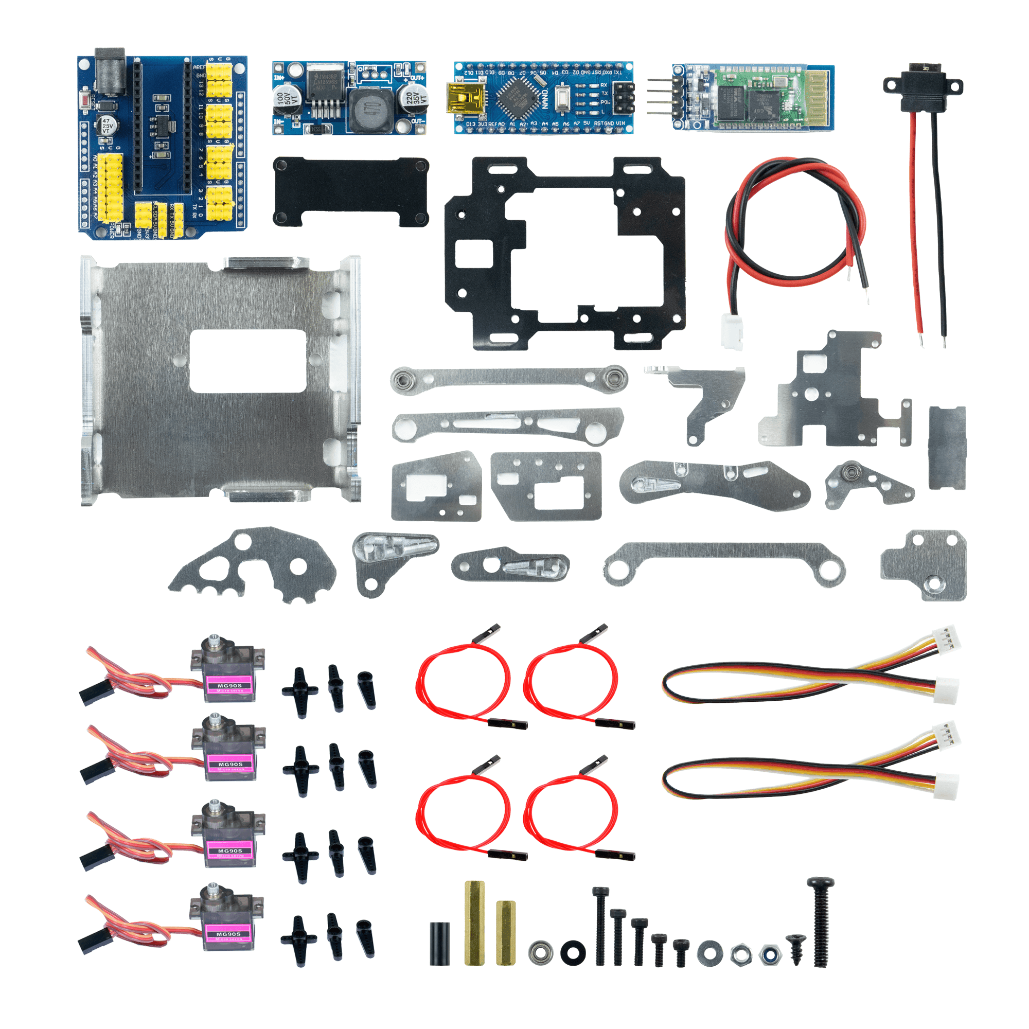 Metal Robotic Arm with Claw/Gripper