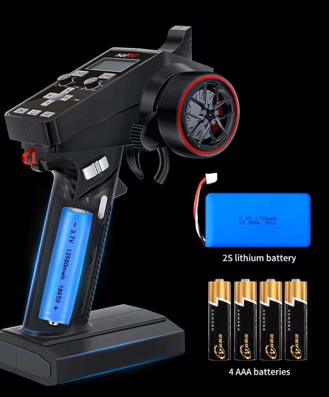 HotRC 6 Channels RC Radio Transmitter and Receiver