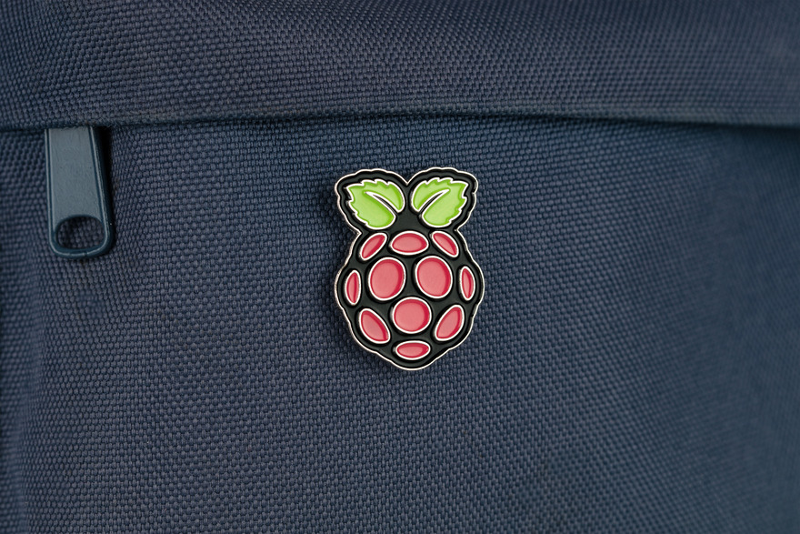 Raspberry Pi Logo Pin Badge