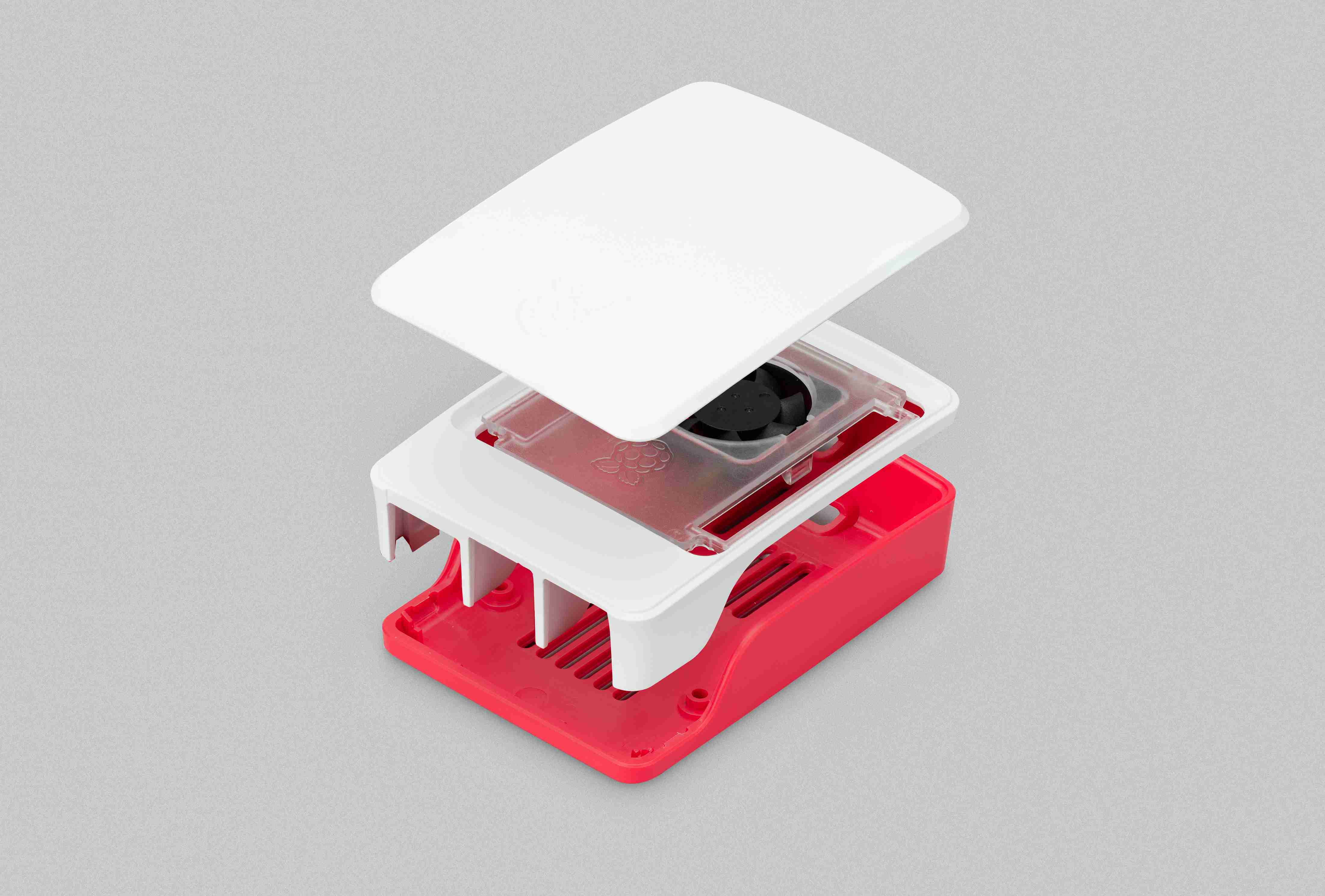 Official Raspberry Pi Case สำหรับ Raspberry Pi 5 แดง/ขาว