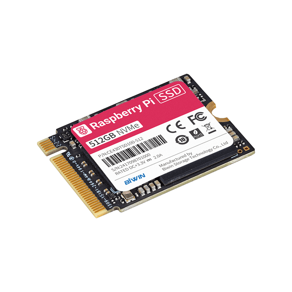 Raspberry Pi M.2 HAT+ with NVMe SSDs (Pre-loaded with Raspberry Pi OS)