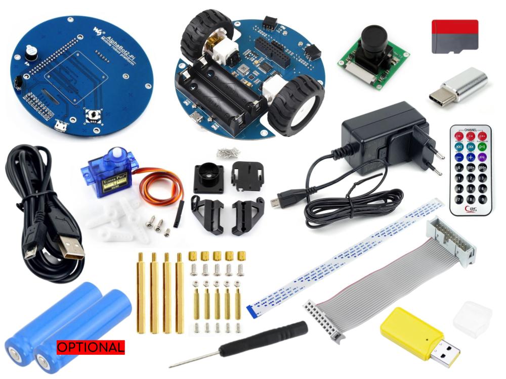 AlphaBot2 Robot Kits for Raspberry Pi 3B/B+/4B